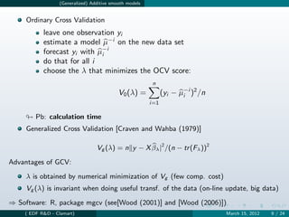 Prévision de consommation électrique avec adaptive GAM | PPT