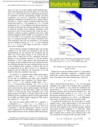 Adaptive GNSS Carrier Tracking Under Ionospheric Scintillation Estimation Vs Mitigation | PDF ...