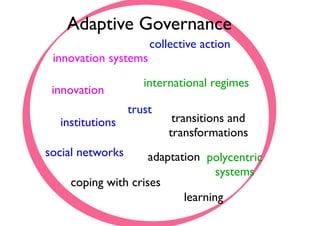 Adaptive governance 2016 intro lecture | PDF