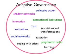 Adaptive Governance 2016 - final lecture | PPT