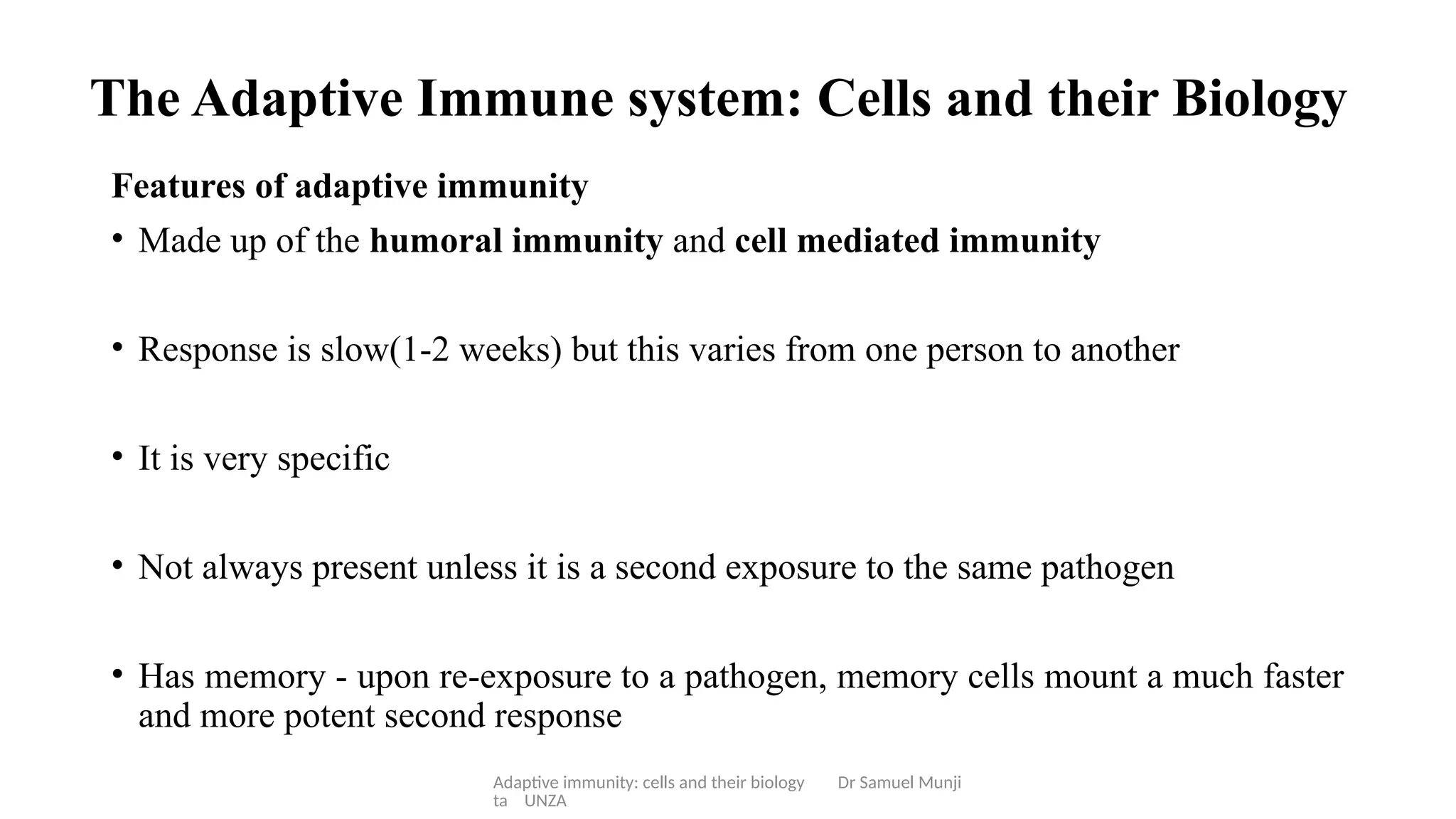 Adaptive immune system cells and their biology | PPTX