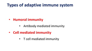 Introduction to Adaptive imunity | PPTX