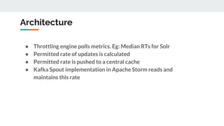 Adaptive indexing throttling | PPTX