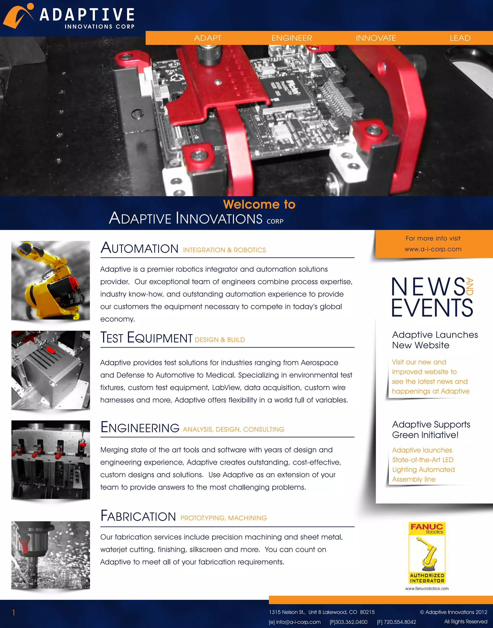 Adaptive innovations digital brochure | PDF