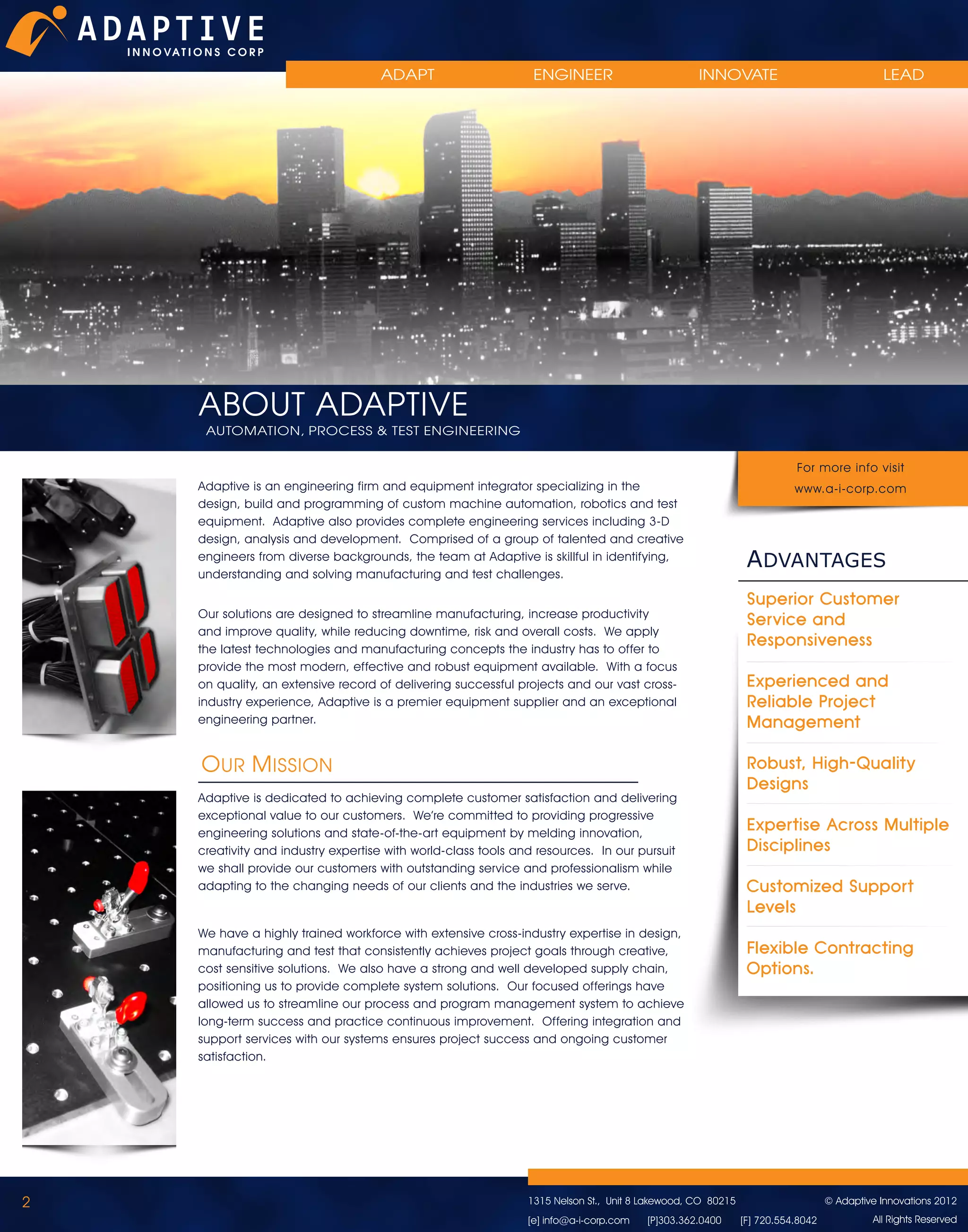 Adaptive innovations digital brochure | PDF