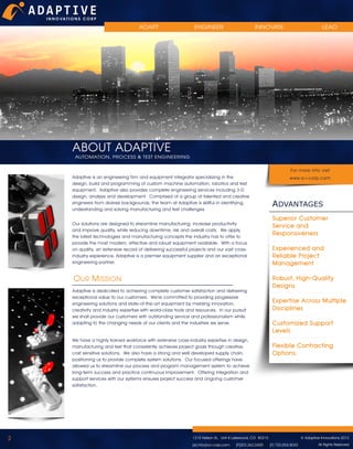 Adaptive innovations digital brochure | PDF