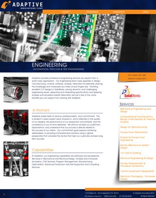 Adaptive innovations digital brochure | PDF