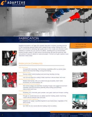 Adaptive innovations digital brochure | PDF