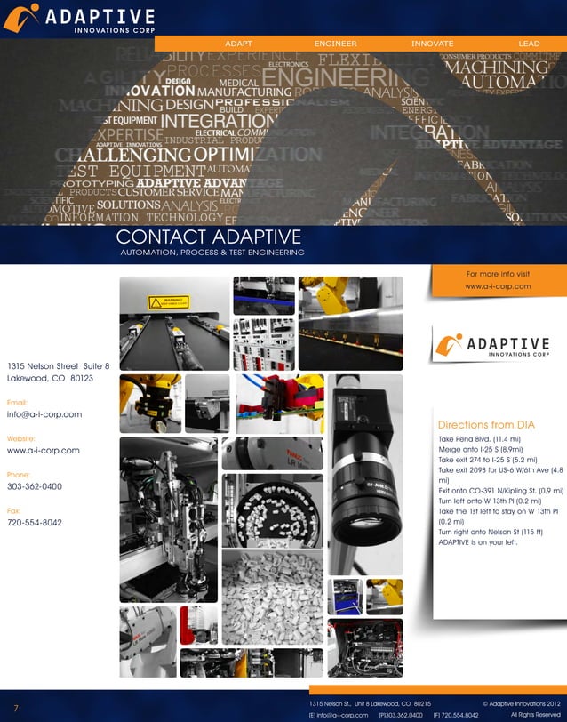 Adaptive innovations digital brochure | PDF