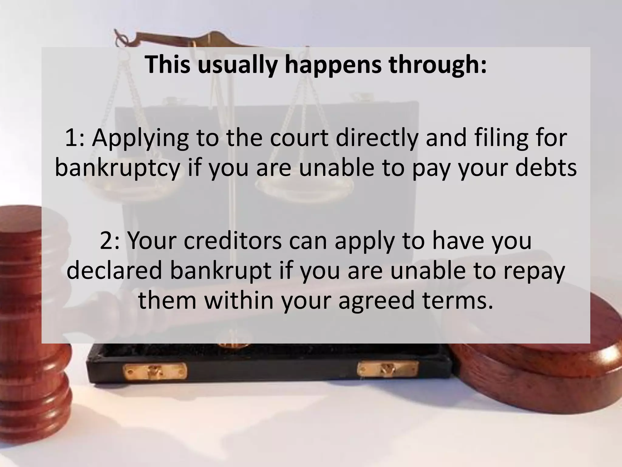A Guide To Filing For Bankruptcy | PPTX