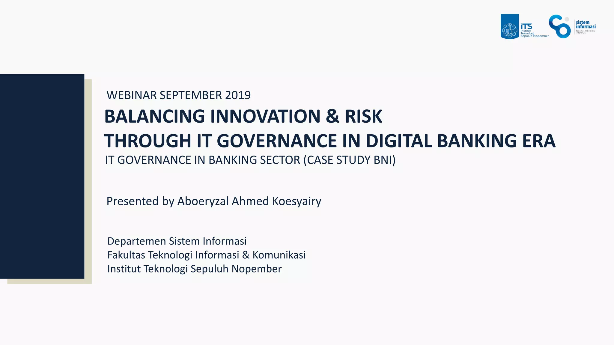 Adaptive it governance in digital banking era | PPT