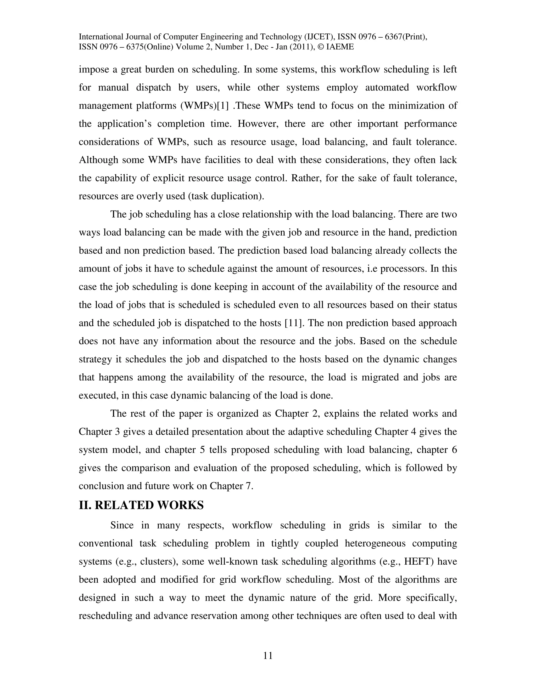 Adaptive job scheduling with load balancing for workflow application | PDF