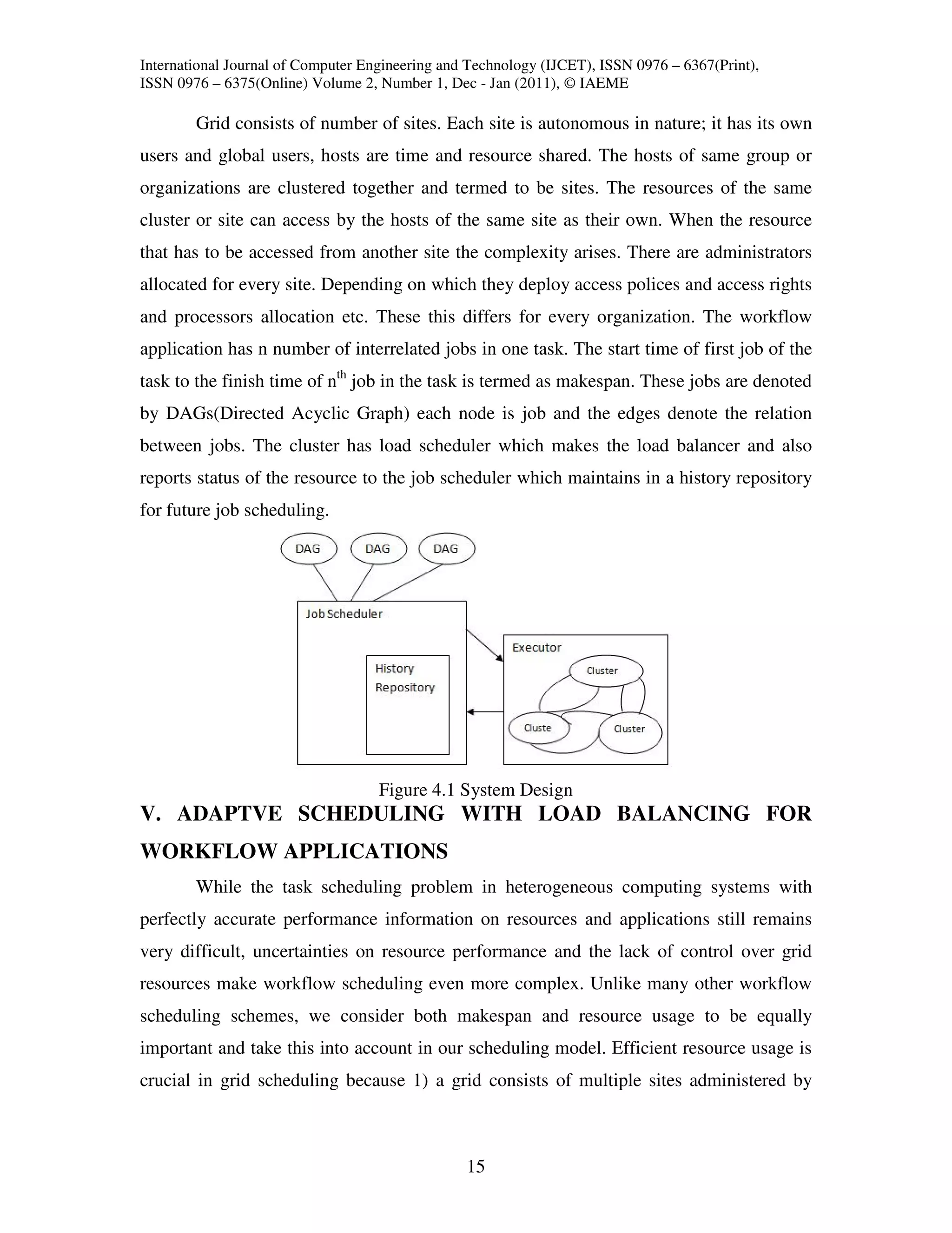 Adaptive job scheduling with load balancing for workflow application | PDF