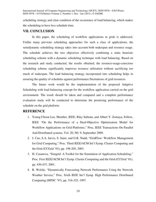 Adaptive job scheduling with load balancing for workflow application | PDF