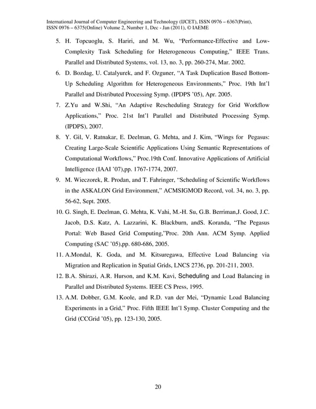 Adaptive job scheduling with load balancing for workflow application | PDF