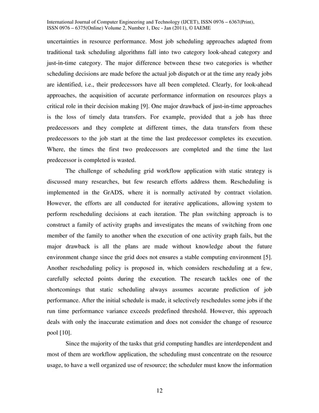 Adaptive job scheduling with load balancing for workflow application | PDF