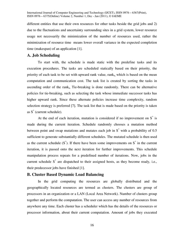 Adaptive Job Scheduling With Load Balancing For Workflow Application Pdf 9263