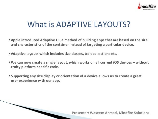 Adaptive Layout In iOS 8