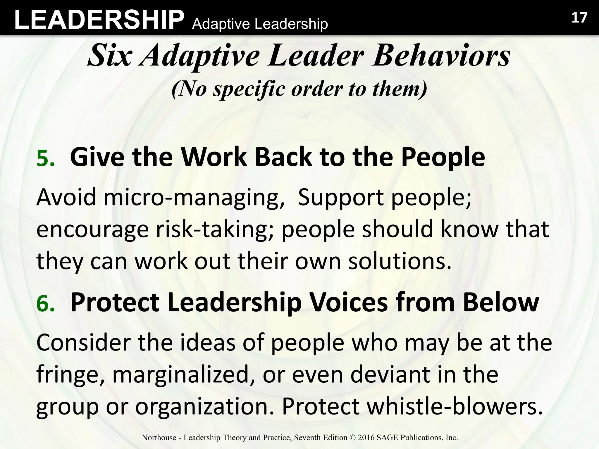 Adaptive leadership | PDF