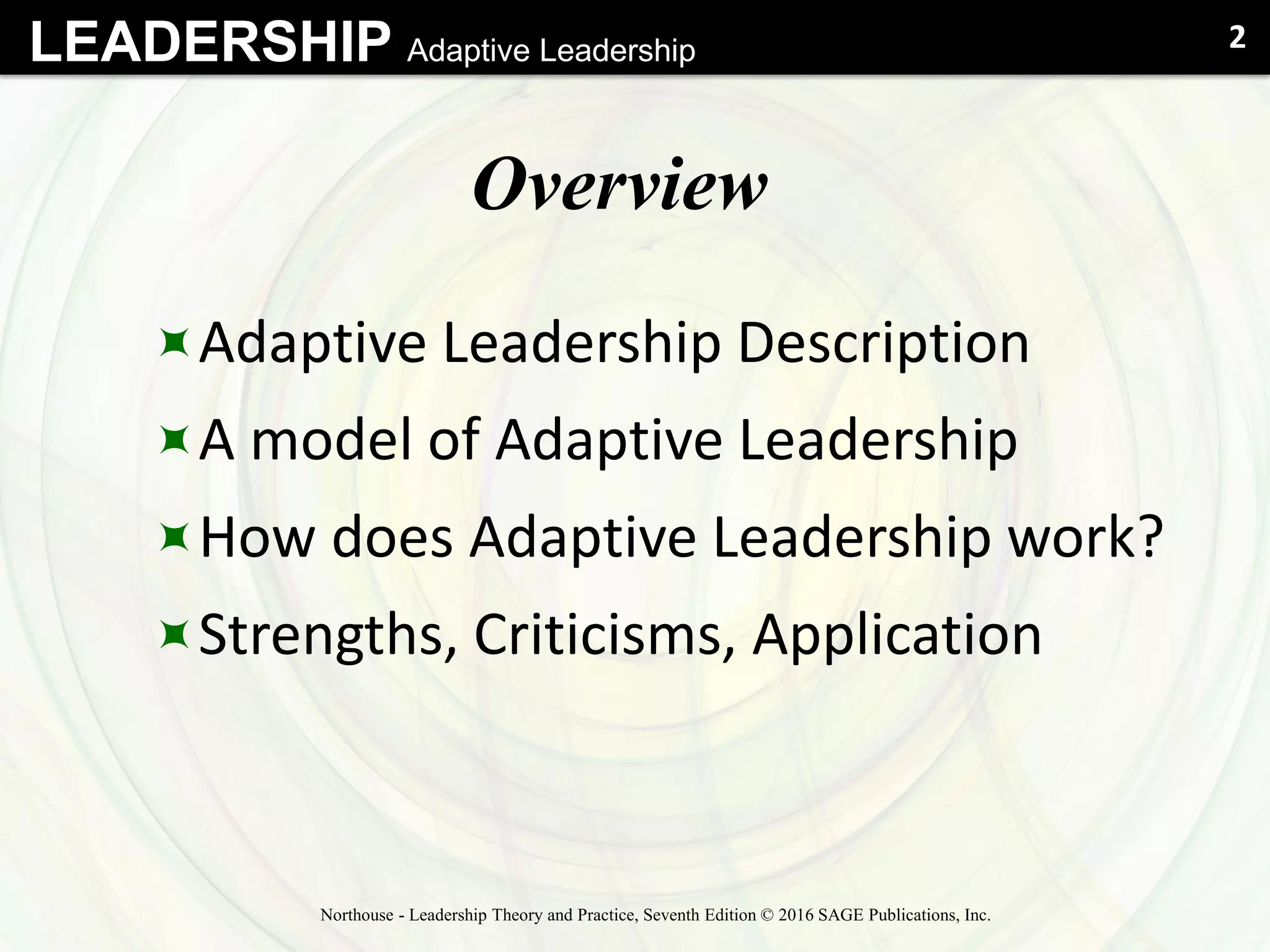 Adaptive leadership | PDF