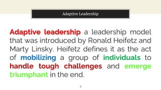Adaptive leadership in the light of Covid-19 | PPTX