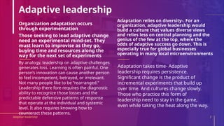 Adaptive leadership in any kind of setup | PPTX