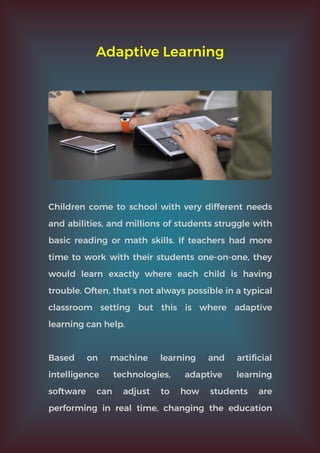 Adaptive learning | PDF