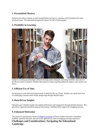 Adaptive Learning: Revolutionizing Education in the Digital Age | PDF