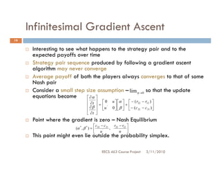 Adaptive Learning In Games | PPT