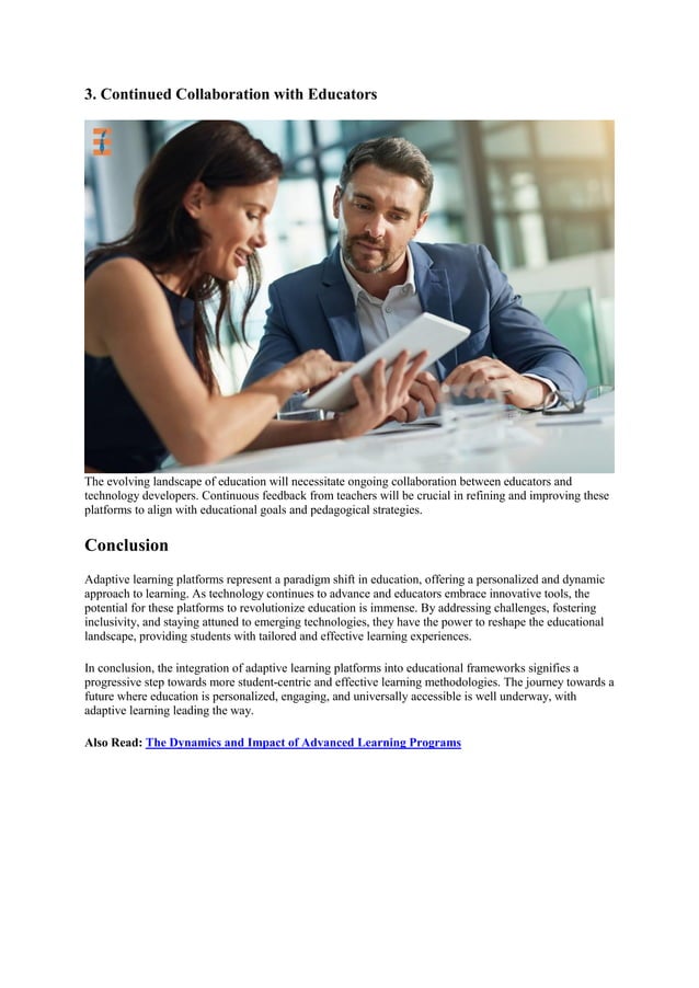 Adaptive Learning Platforms: Revolutionizing Education for Individual ...