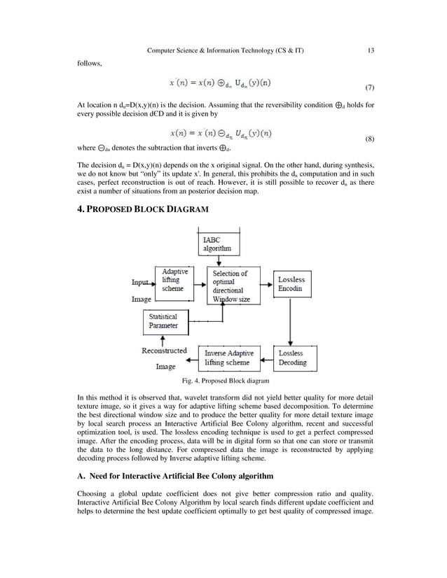 Adaptive lifting based image compression scheme using interactive artificial bee colony ...