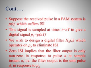 Adaptive linear equalizer | PPTX