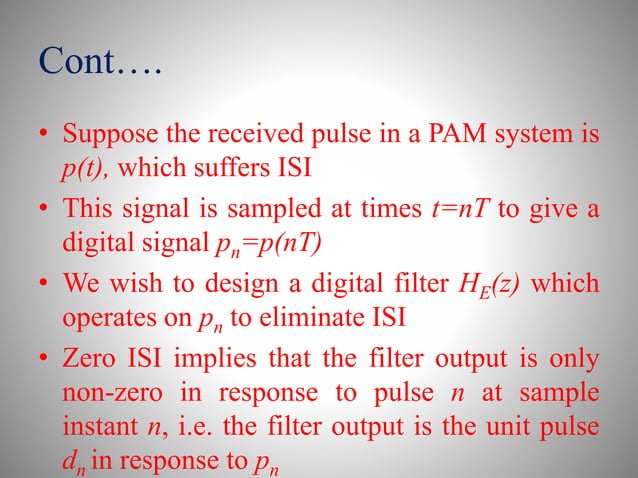 Adaptive linear equalizer | PPTX