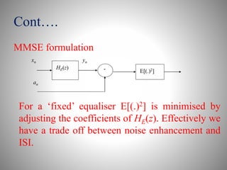 Adaptive linear equalizer | PPTX