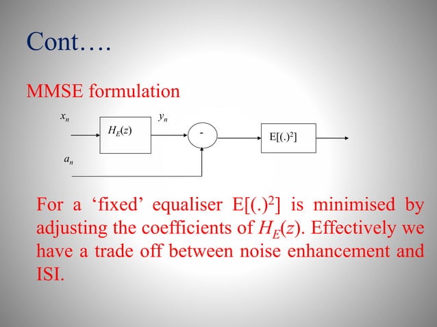 Adaptive linear equalizer | PPTX