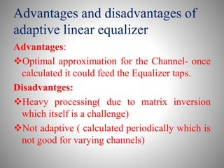 Adaptive linear equalizer | PPTX