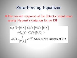 Adaptive linear equalizer | PPTX