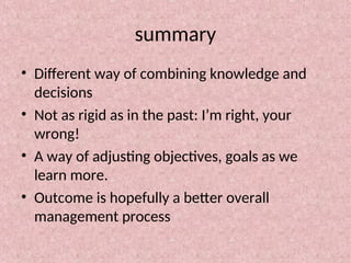 AdaptiveManagement vs traditional management system | PPT