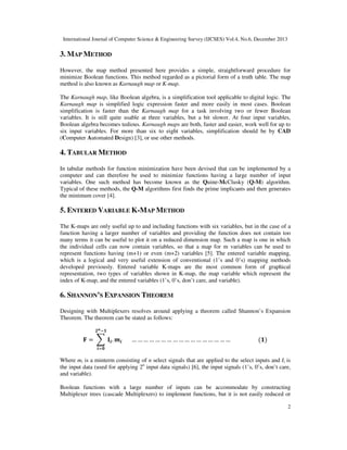 ADAPTIVE MAP FOR SIMPLIFYING BOOLEAN EXPRESSIONS | PDF