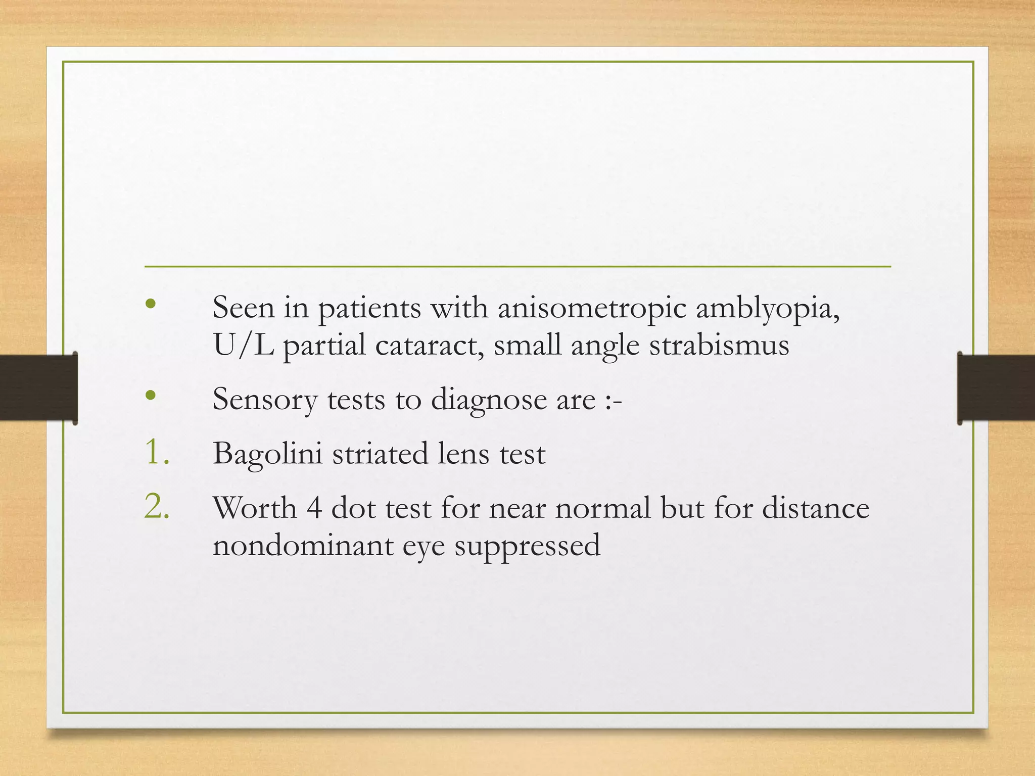 Adaptive mechanism of squint | PPT
