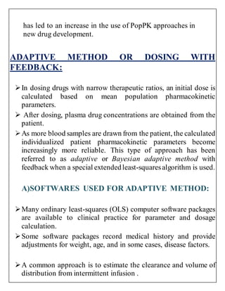 Adaptive method OR dosing with feedback | DOCX