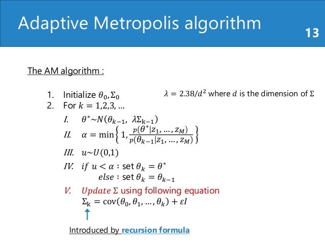 論文紹介 Adaptive Metropolis Algorithm Using Variational Bayesian