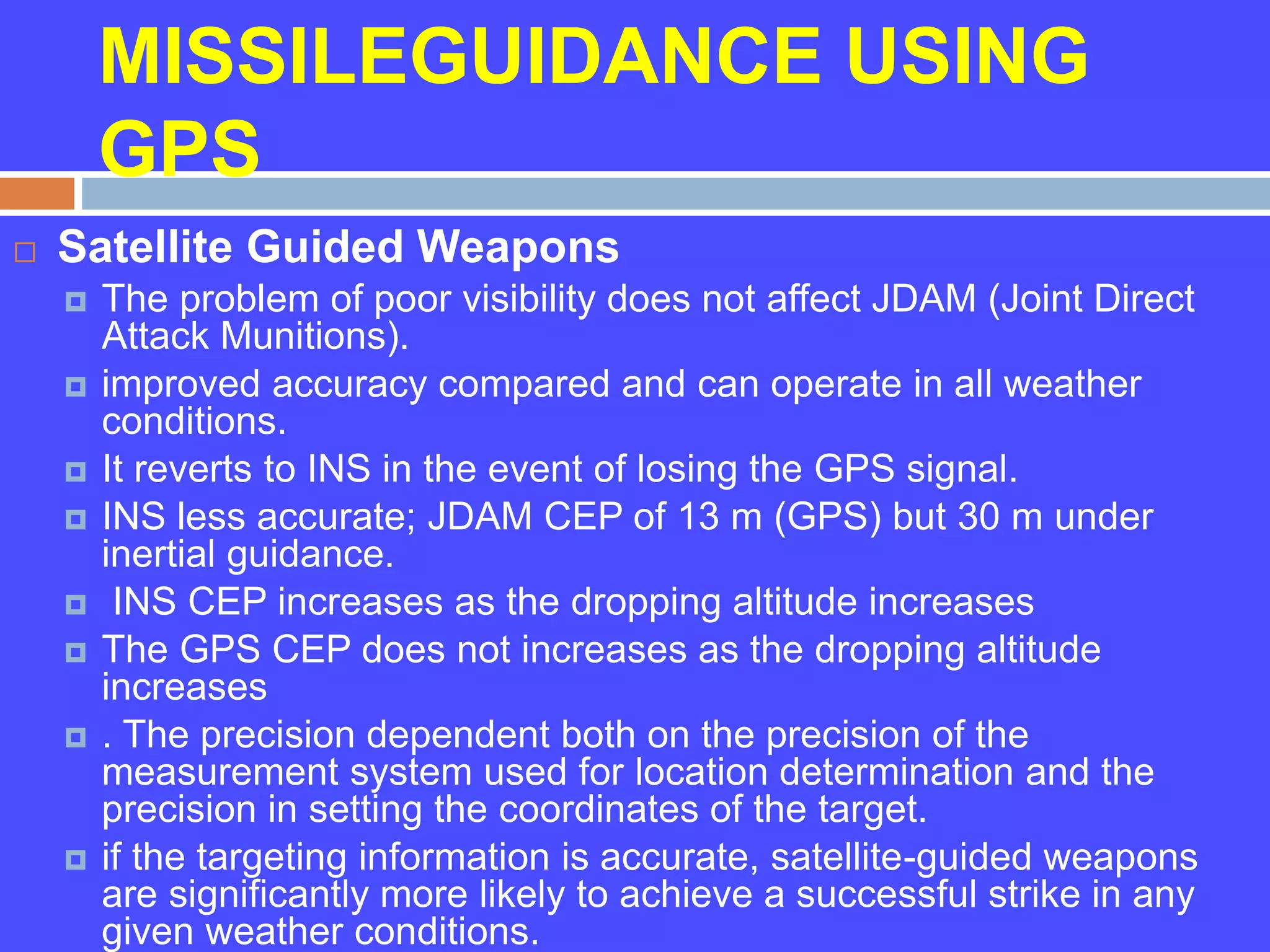 Adaptive missile guidance slide share | PPTX
