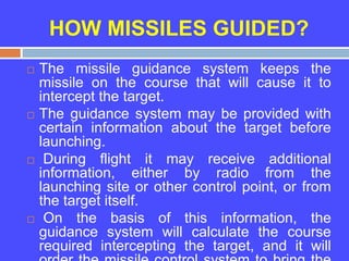 Adaptive missile guidance slide share | PPTX