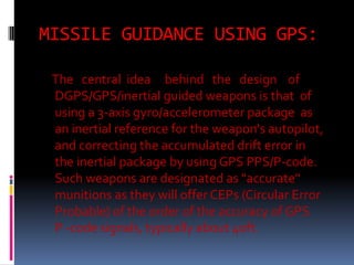Adaptive missile guidance using gps | PPT