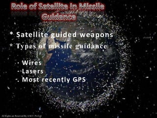 Adaptive missile guidance using gps by ankush m. tayade | PPTX