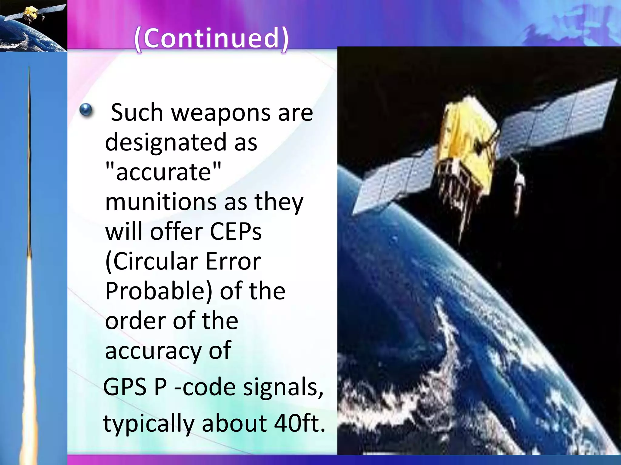 Adaptive missile guidance using gps ppt | PPTX