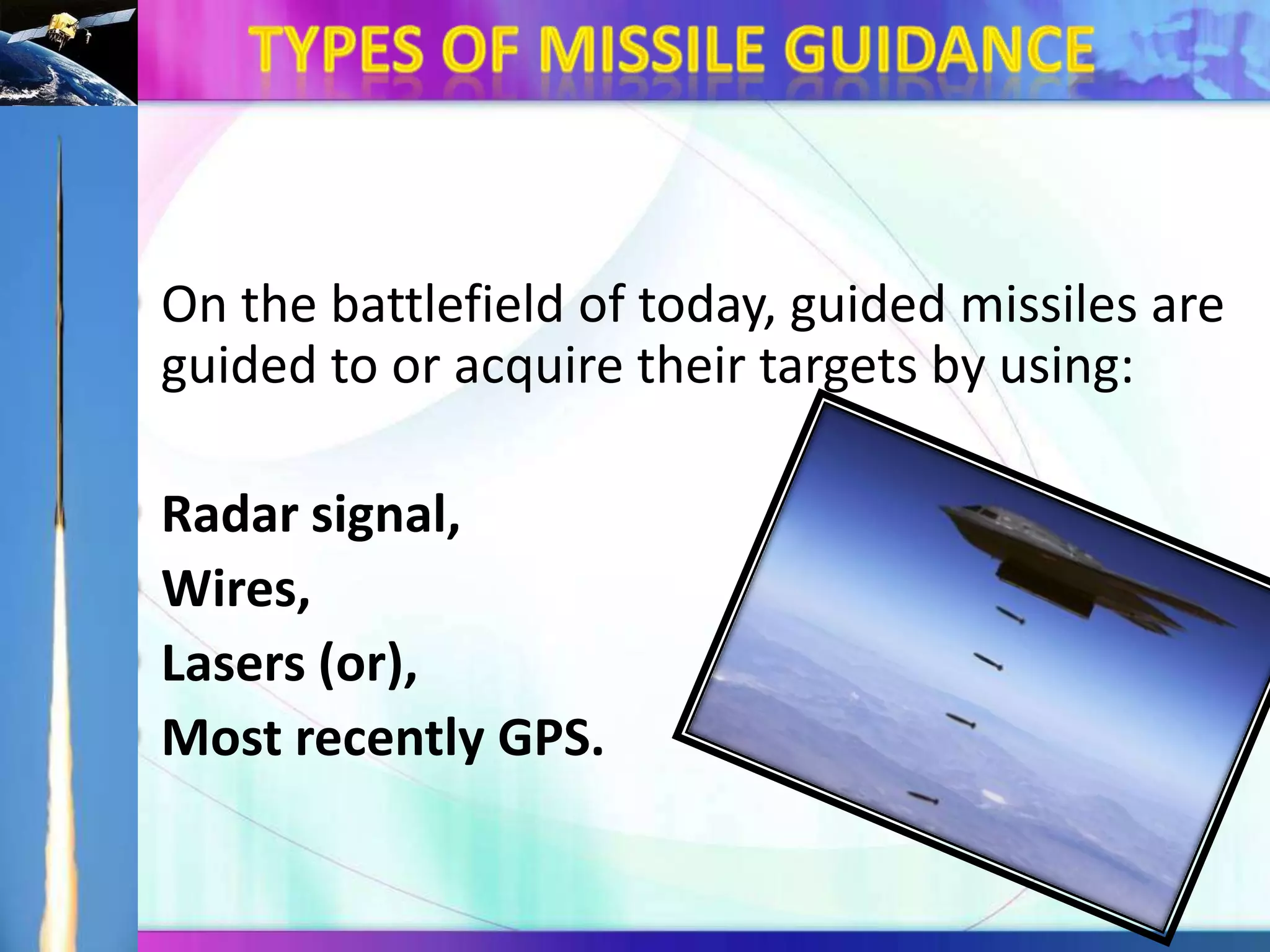 Adaptive missile guidance using gps ppt | PPTX