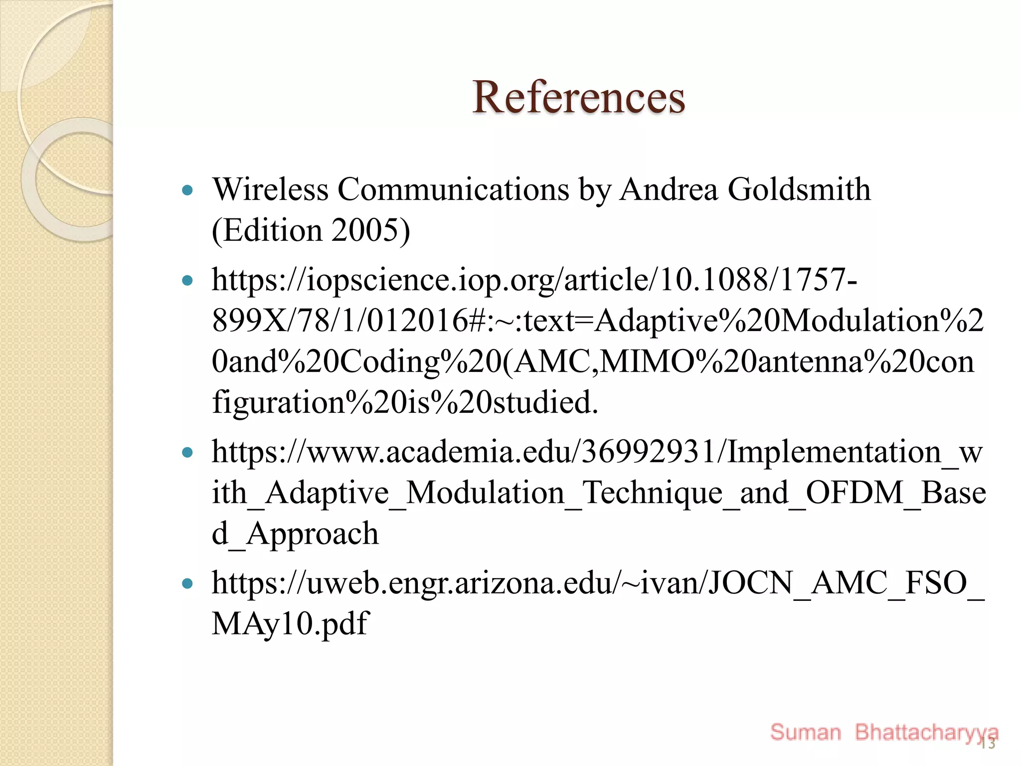 Adaptive Modulation And Coding Techniques Pdf Computer Networking Computing