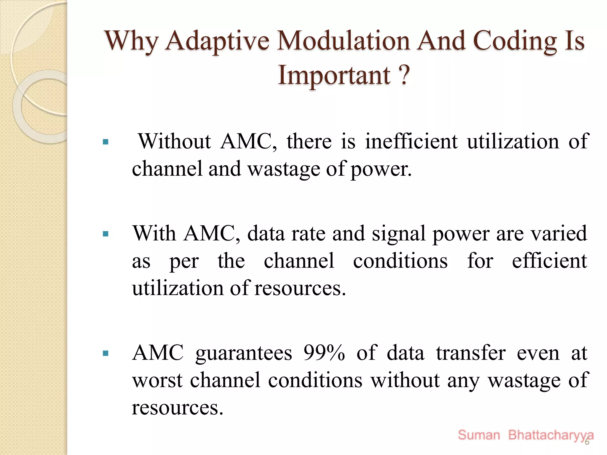 Adaptive Modulation And Coding Techniques Ppt 